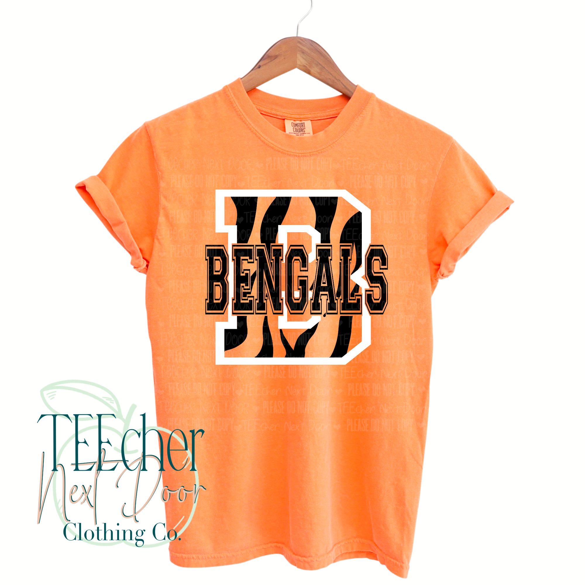 EXCLUSIVE- Varsity Bengals – TEEcher Next Door Clothing Co.