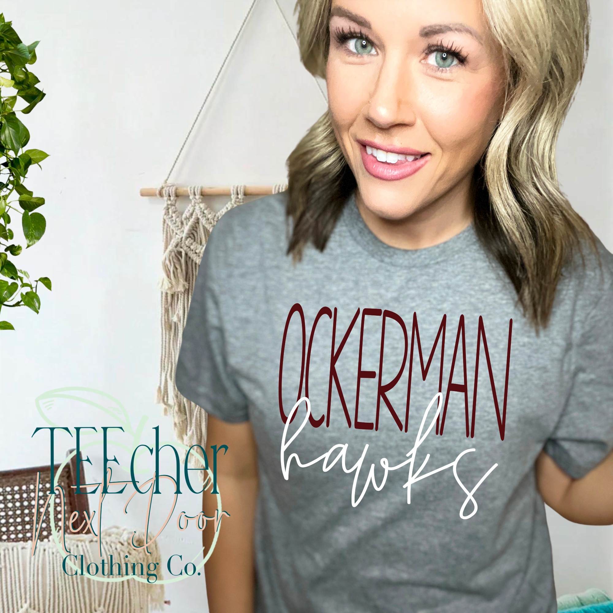 Ockerman Middle Classic Script – TEEcher Next Door Clothing Co.